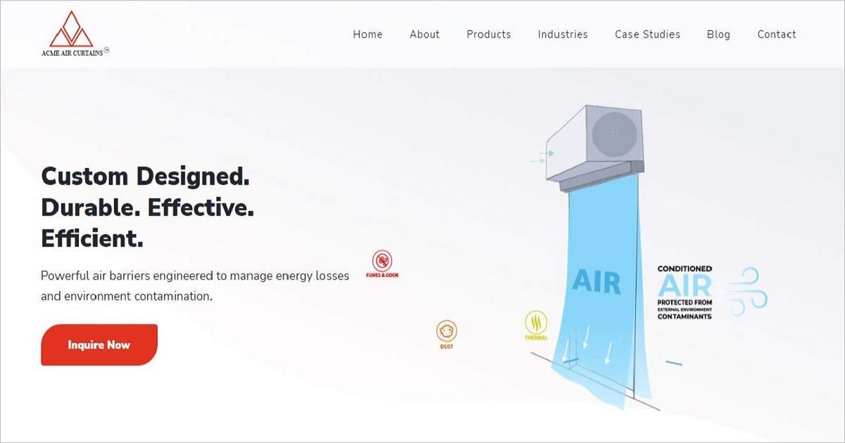 About - Acme Air Curtain